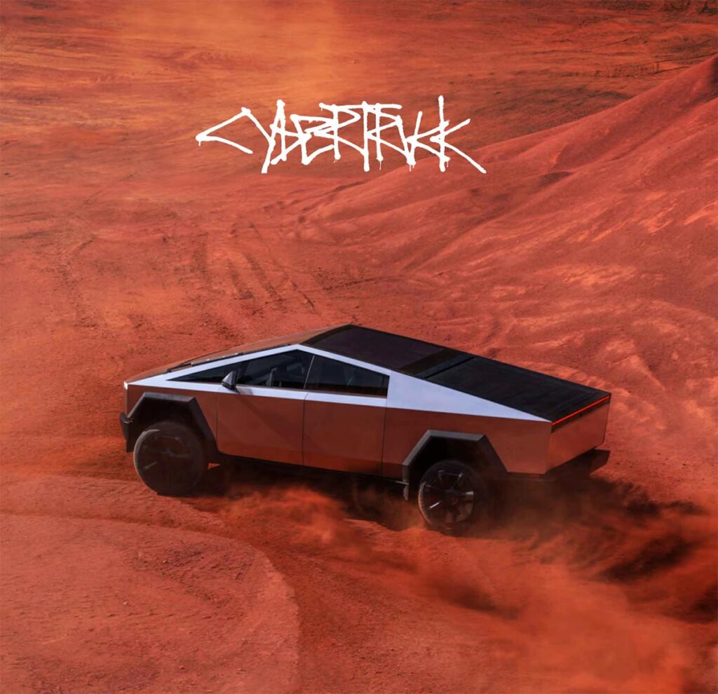 Tesla Cybertruck EV All-Wheel Drive Stainless Steel Exoskeleton – The ...