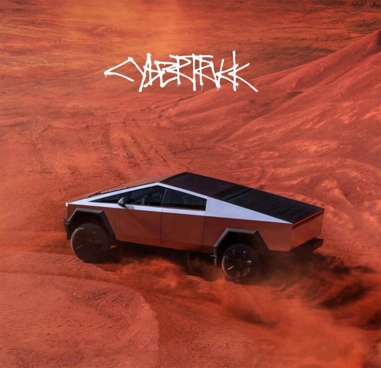 Tesla Cybertruck EV All-Wheel Drive Stainless Steel Exoskeleton – The ...